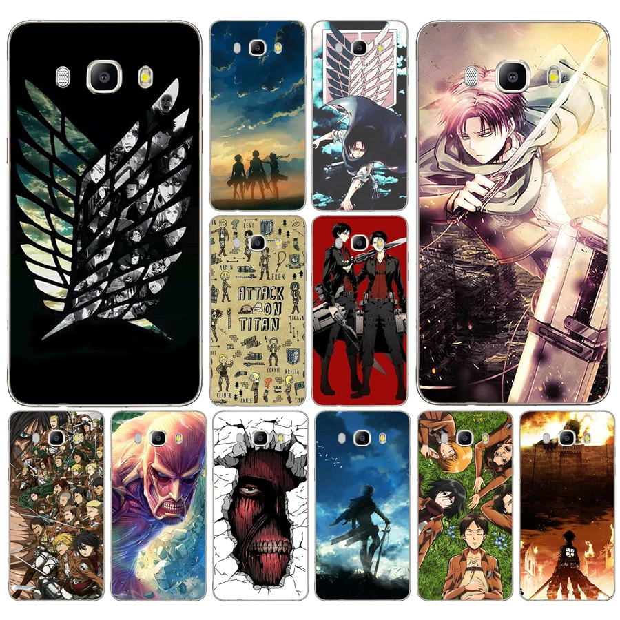267DD Attack On Titan Anime Soft Silicone Case Cover for Samsung Galaxy ...
