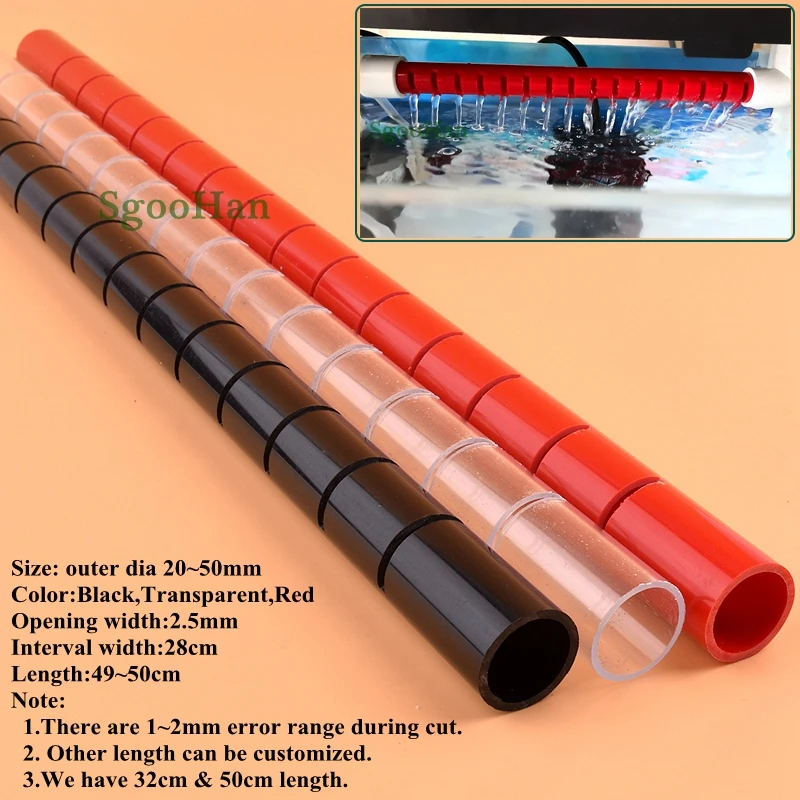 20~32mm Acrylic Aquarium Fish Tank Aeration Tube Garden Drip Water ...