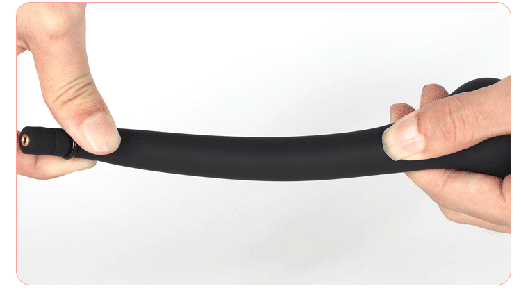 STIMULATEUR - PLUG - CHAPELET ,Black--Godemichet gonflable en Silicone pour homme et femme ...