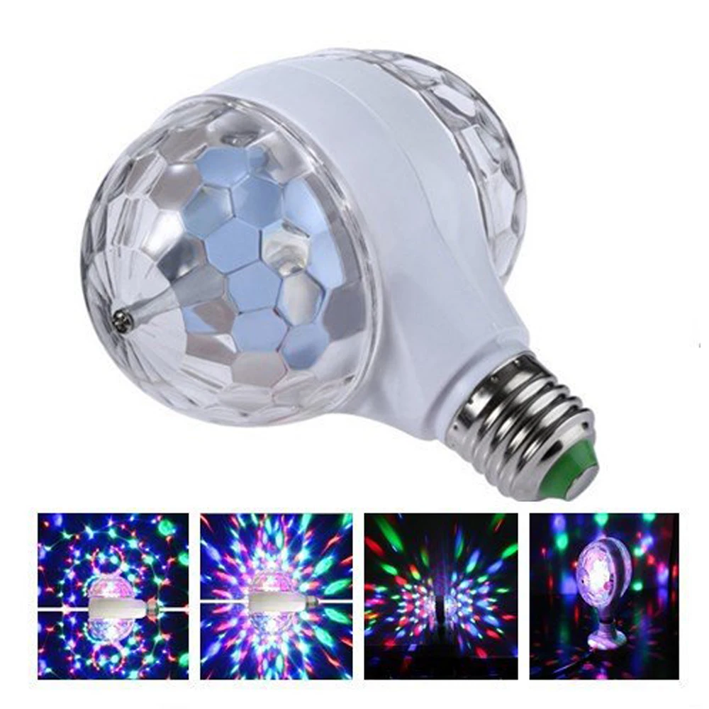 Led 6w Rotating Bulb Light With Dual Head Magic Stage Disco Lamp ...