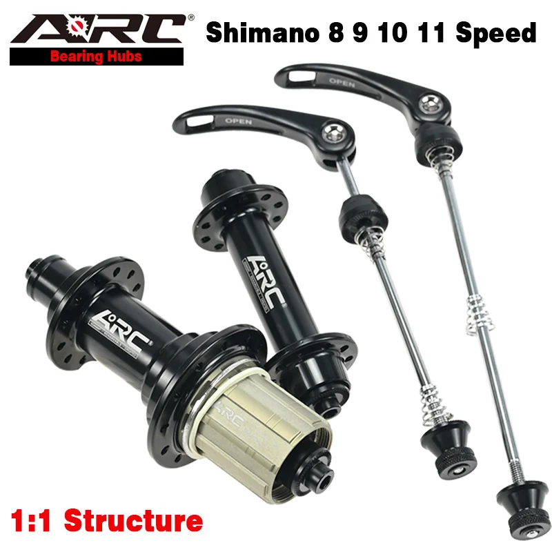ARC 280g Road Hub 4 pawls 48 clicks V brake Bicycle Hub Front 100mm ...
