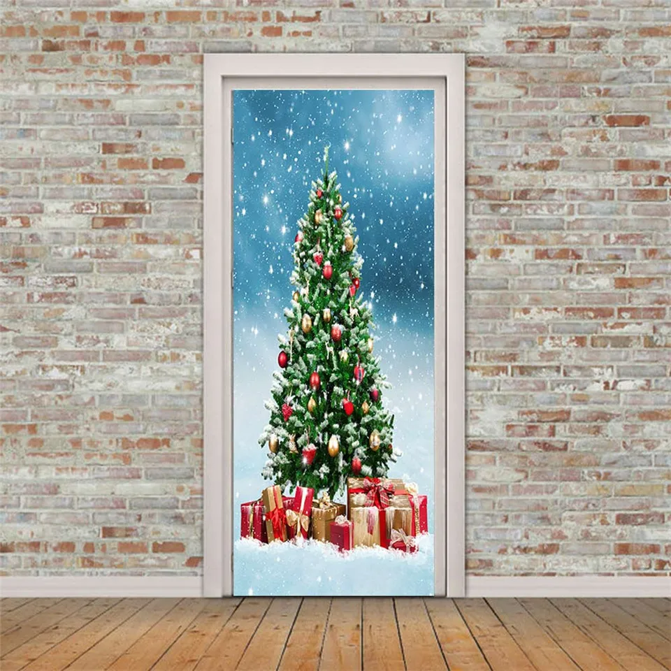 3d Christmas Door Cover