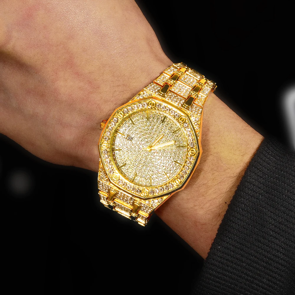 Gold Diamond Watches For Men