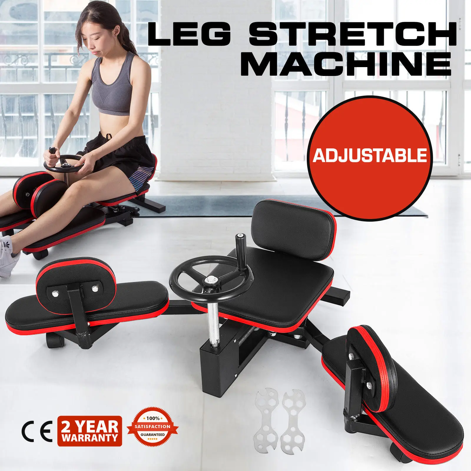 Leg Stretcher Machine Adjustable Leg Split Training Martial Arts Gear ...