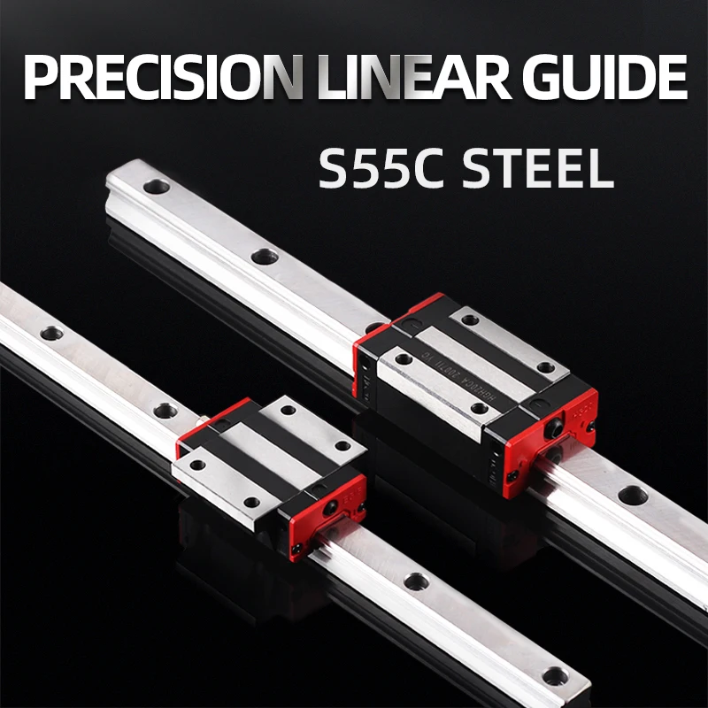 HGR15 HGR20 HGR25 Square Linear Guide Rail W+4pc HGH15CA hgh20ca ...