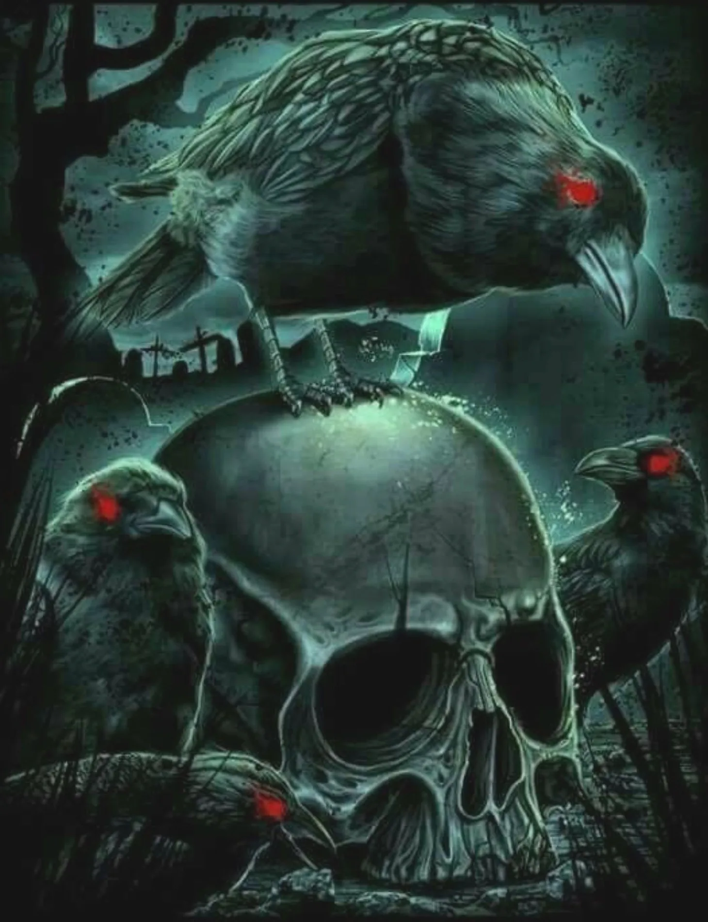 Crow Skull Art