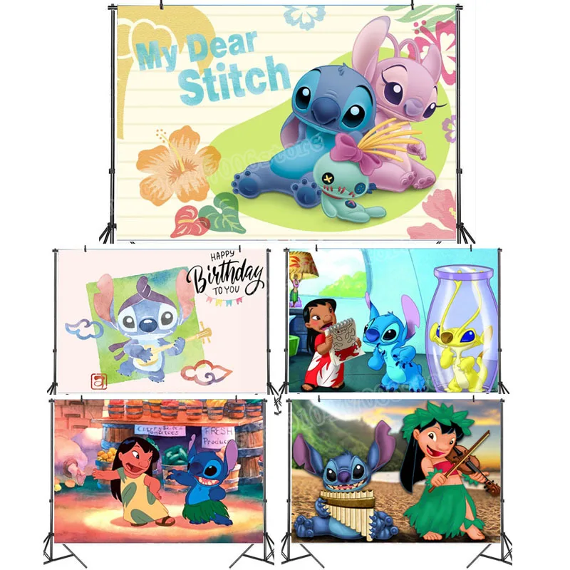 Lilo-and-Stitch-Photography-Backdrops-Disney-Birthday-Backdrop ...