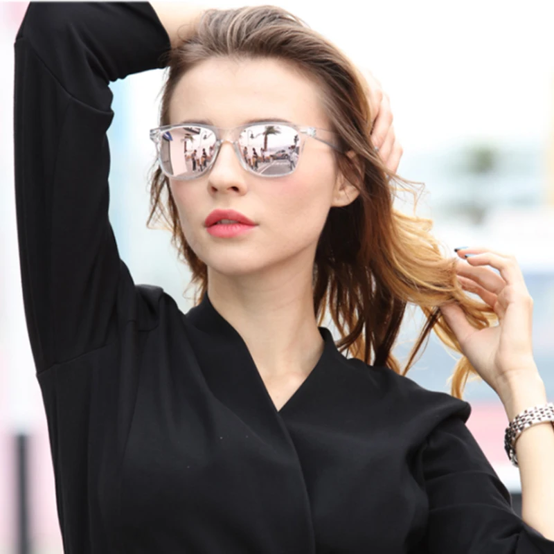 2021 Women Polarized Sunglasses Vintage Square Clear Night Vision Sun ...