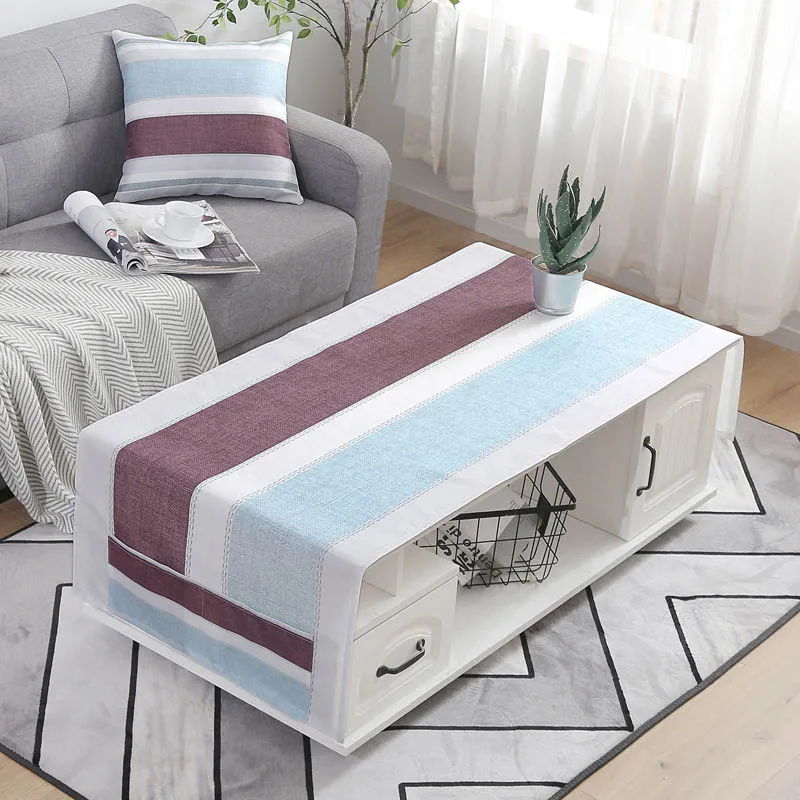 Linge de Table,Nappe rectangulaire en coton et lin de Style nordique ...