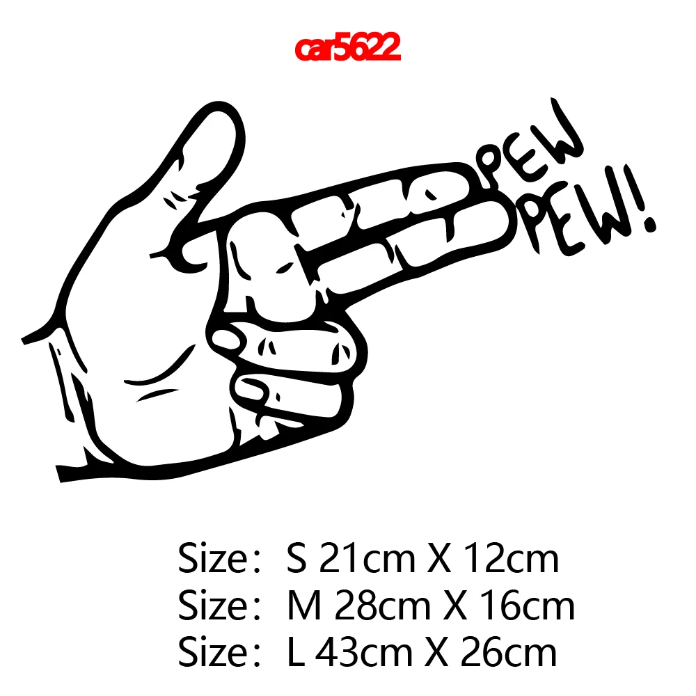 Cartoon Hand Car Stickers Funny Sticker On Car Stickers And Decals Rear ...