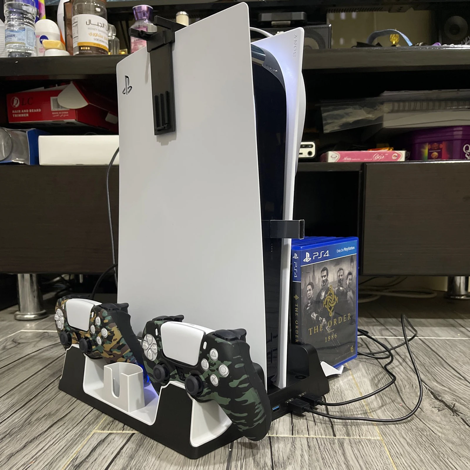 Stand-For-PlayStation-5-DE-UHD-Console-Cooling-Fan-Charging-Base-Game ...