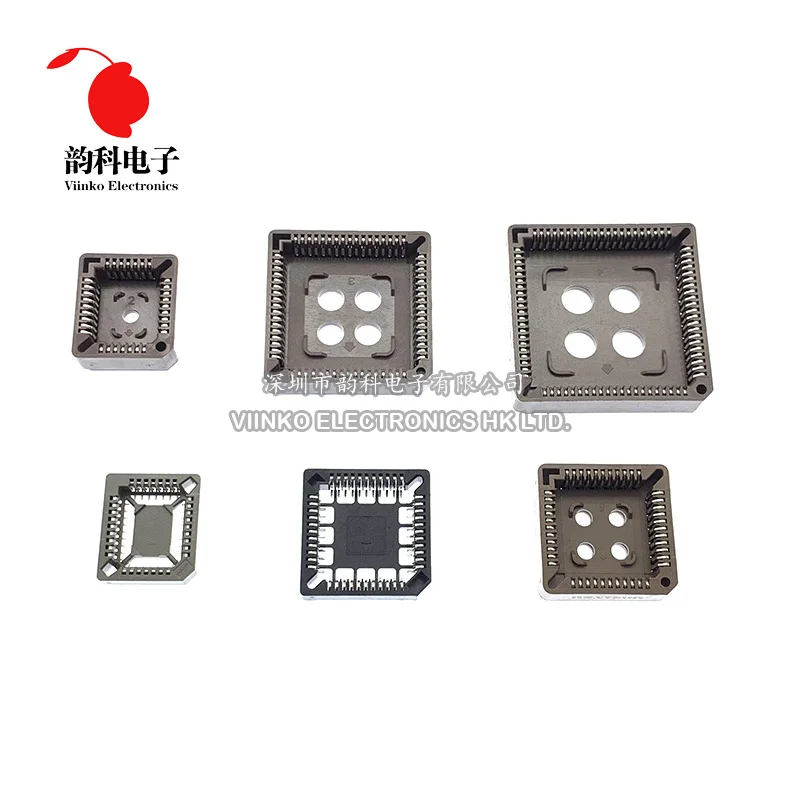 10PCS-PLCC-IC-socket-PLCC32-PLCC44-PLCC68-PLCC84-SMD-DIP-PLCC-Socket ...