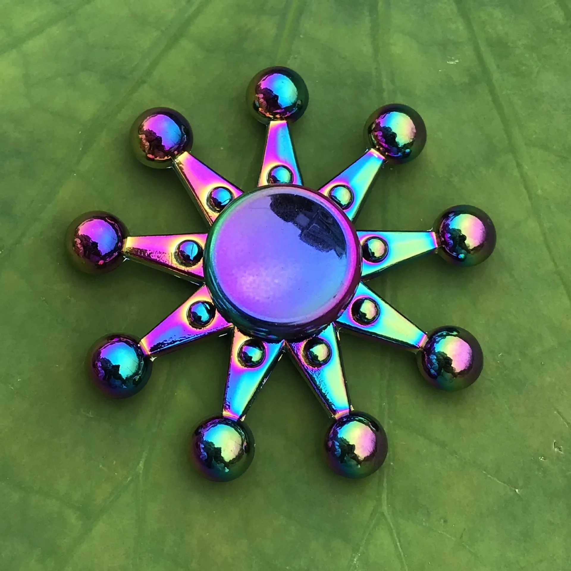 Rainbow Metal Finger Spinner R118 Bearing Spinner Toy Adult Toys for ...