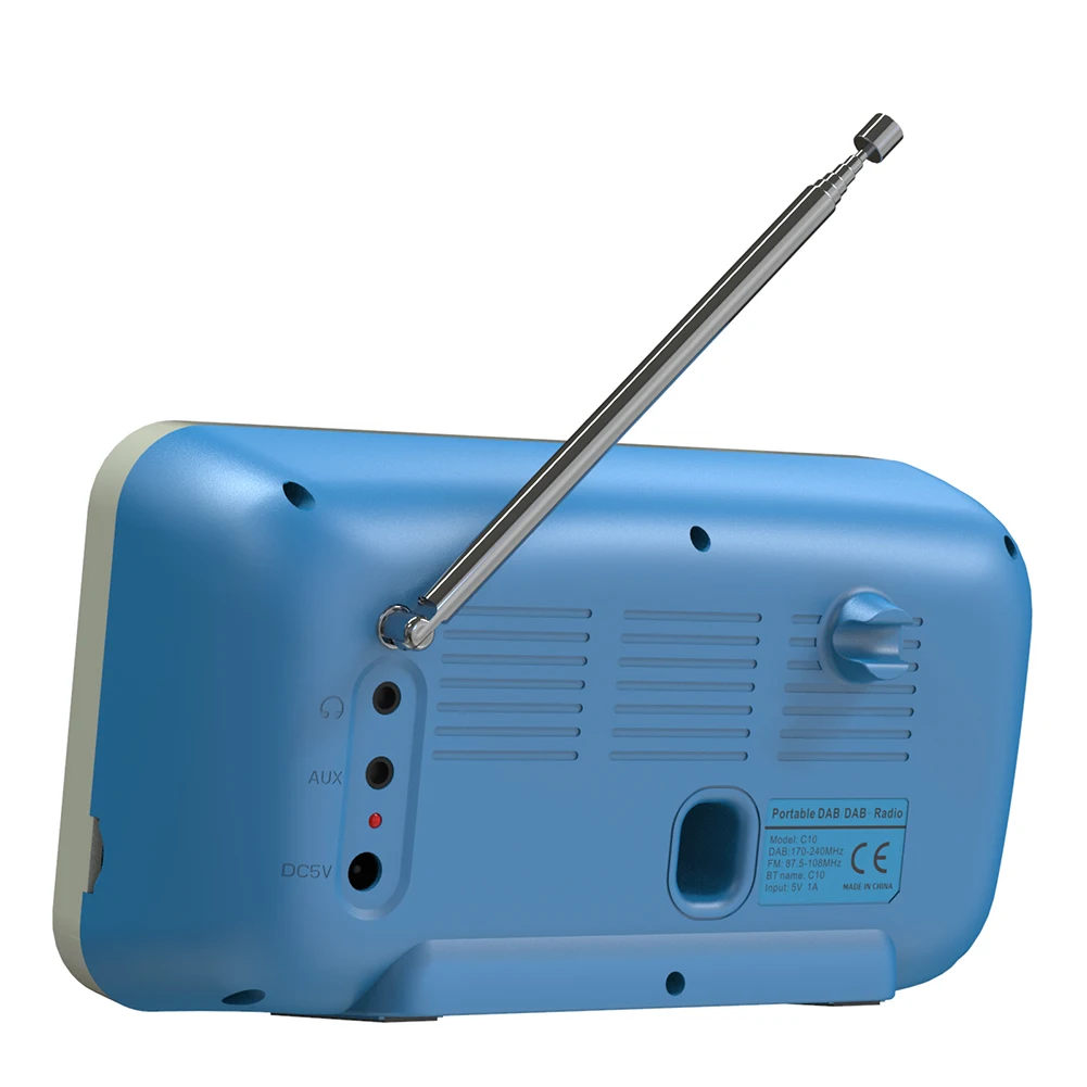 Radio numérique DAB + FM avec antenne télescopique, écran LCD couleur ...