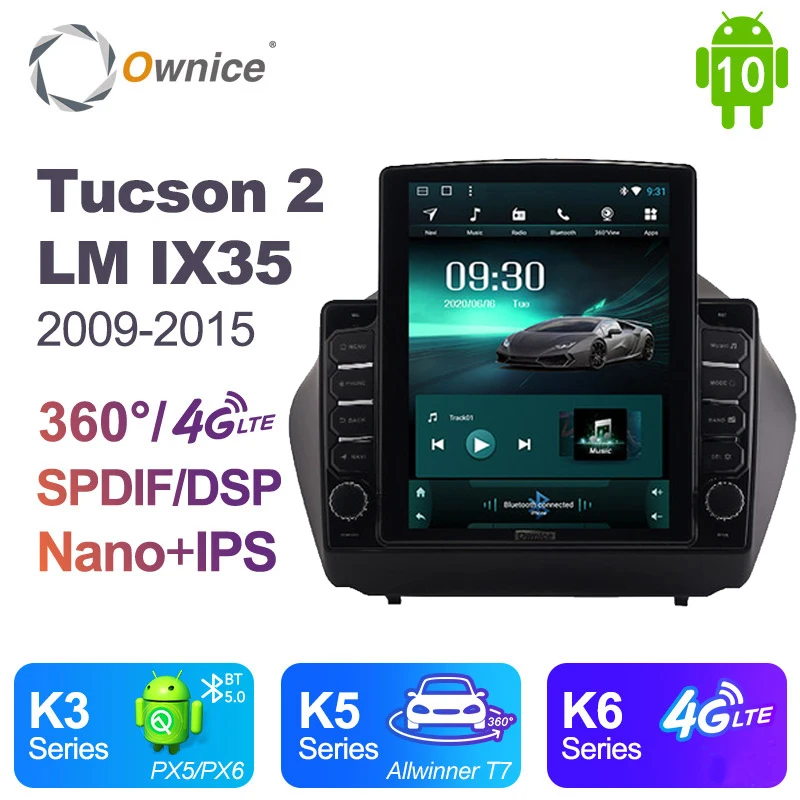 Ownice DSP Android 10.0 4G LTE Car DVD Player For Hyundai Tucson 2 LM ...