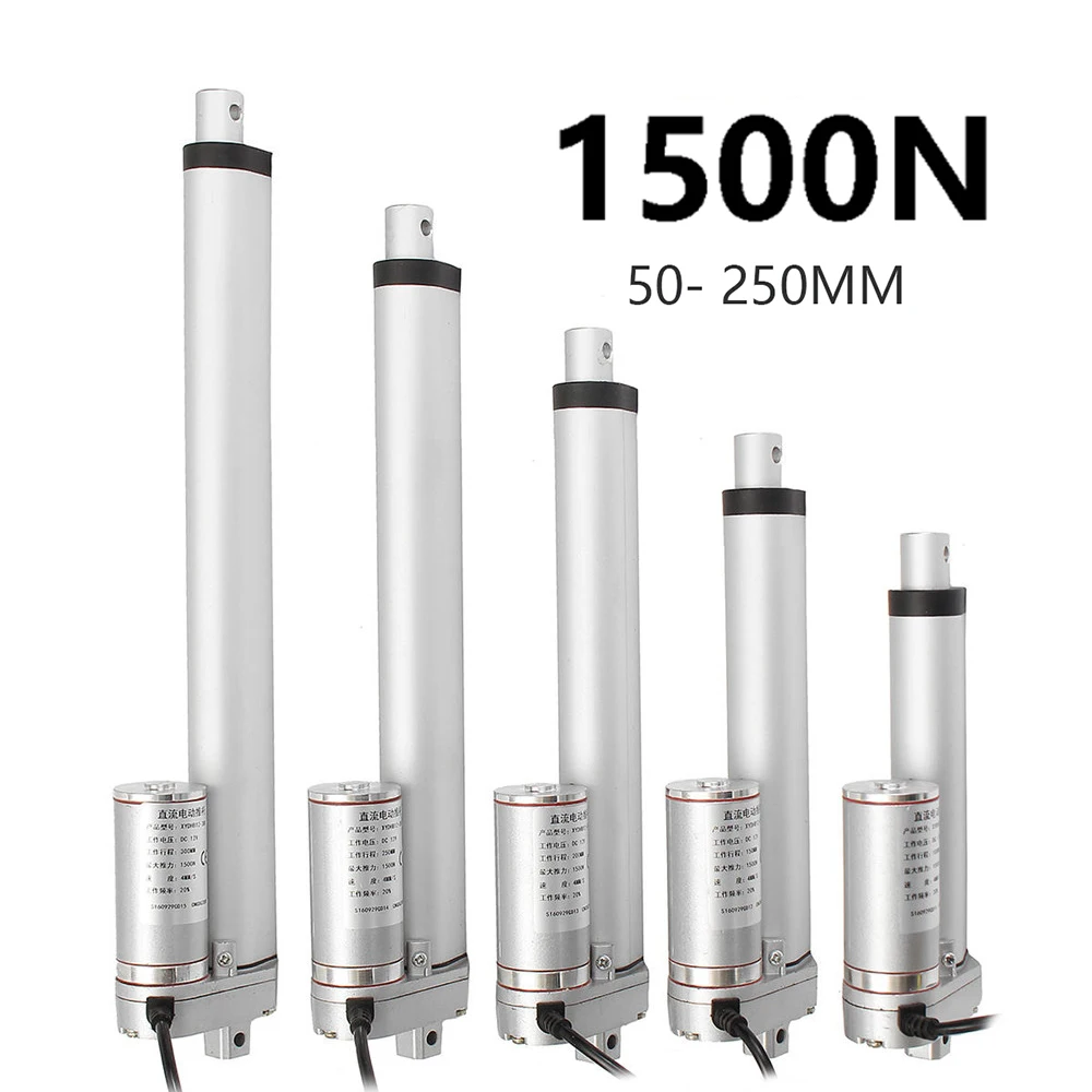 Metal gear electric Linear actuator 12V linear motor moving distance ...