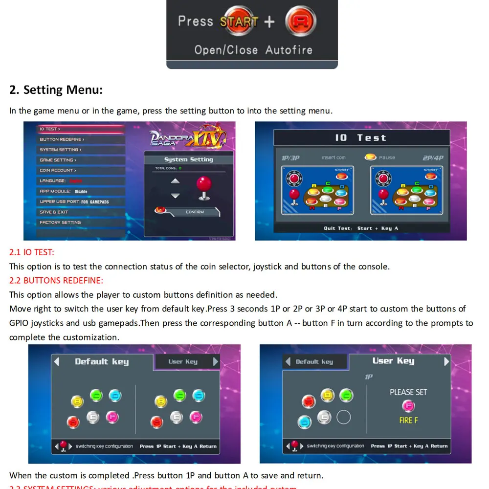 4200 in 1 Pan-dora Saga 14 Save Function Multiplayer Joysticks Separate ...