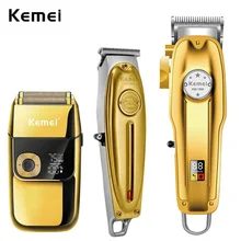 Kemei tondeuse à cheveux professionnelle 1986 1949 2028 rasoir électrique sans fil combiné pour ...