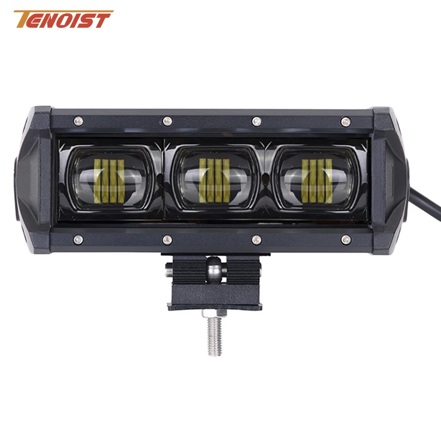Super Bright 8 Inch 30w Led White Front Bumper Light Bar Drl With Screw ...