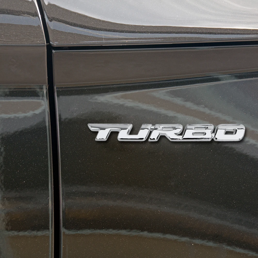3d Turbo Letter Emblem Badge Metal Chrome Car Sticker For Toyota Auris ...