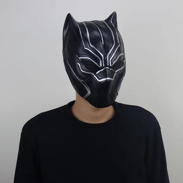 Black Superhero Wakanda T Challa Costume Mask - AllCosplay.com