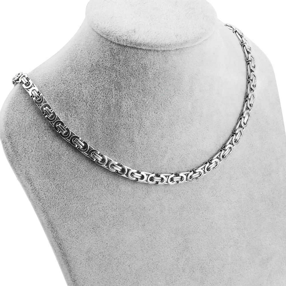 Byzantine-Emperor-Chains-Necklace-Punk-316L-Stainless-Steel-For-Mens ...