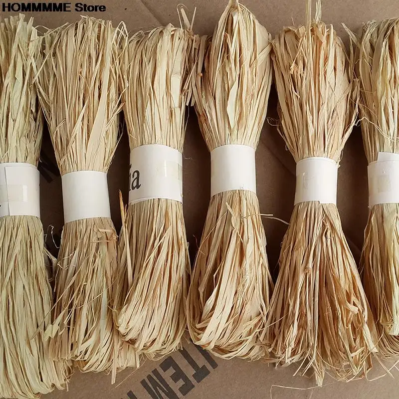 Cuerda de rafia Natural para manualidades, 1 juego/30g, embalaje de ...