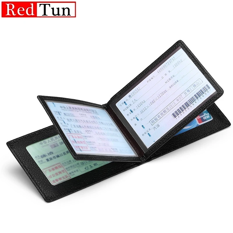 New Driver License Holder Pu Leather Card Bag For Men Slim Travel Id ...