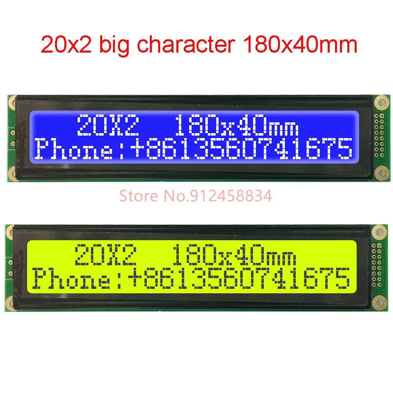 20x2 2002 big large size 180x40mm Lcd Module Display|LCD Modules| - AliExpress