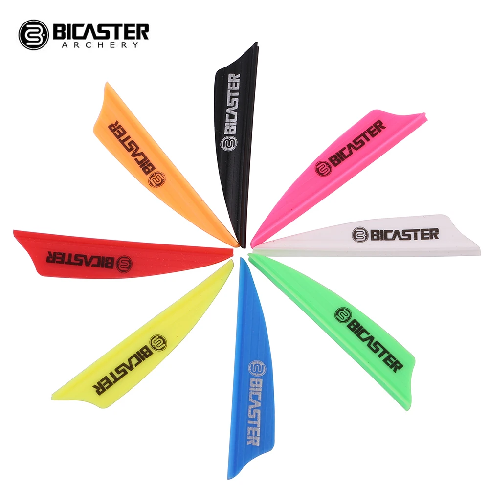 Bicaster-100pcs-Archery-Arrow-Plastic-Fletch-1-75-Vanes-Flectchings-8 ...
