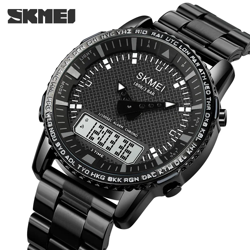 SKMEI reloj Digital de acero para hombre, cronómetro deportivo ...