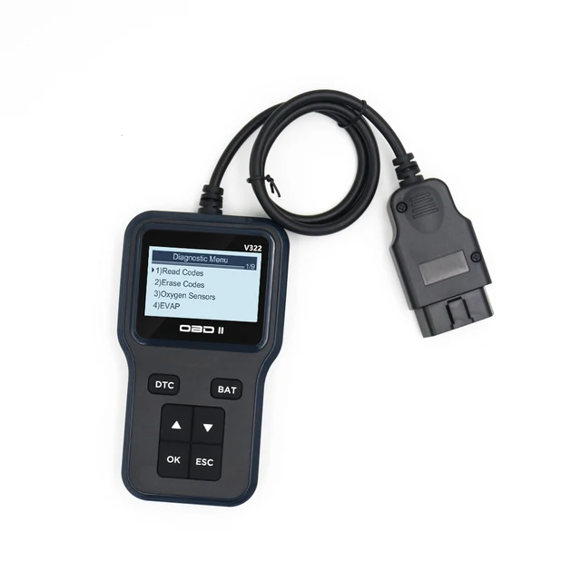 Car Diagnostic Tool V322 OBD II Scanner Handheld OBD2 Barcode Reader ...