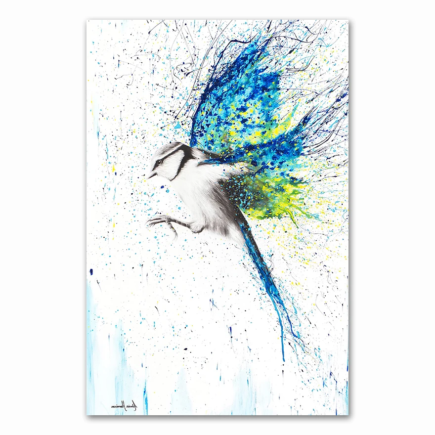 Art & Collectibles Painting A4 watercolour painting print art abstract ...