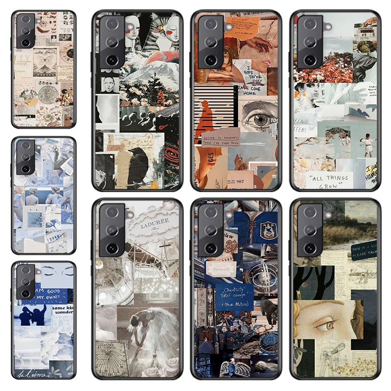 Retro Art Aesthetics Soft Tpu For Samsung Galaxy S21 S20 Fe Ultra Lite ...
