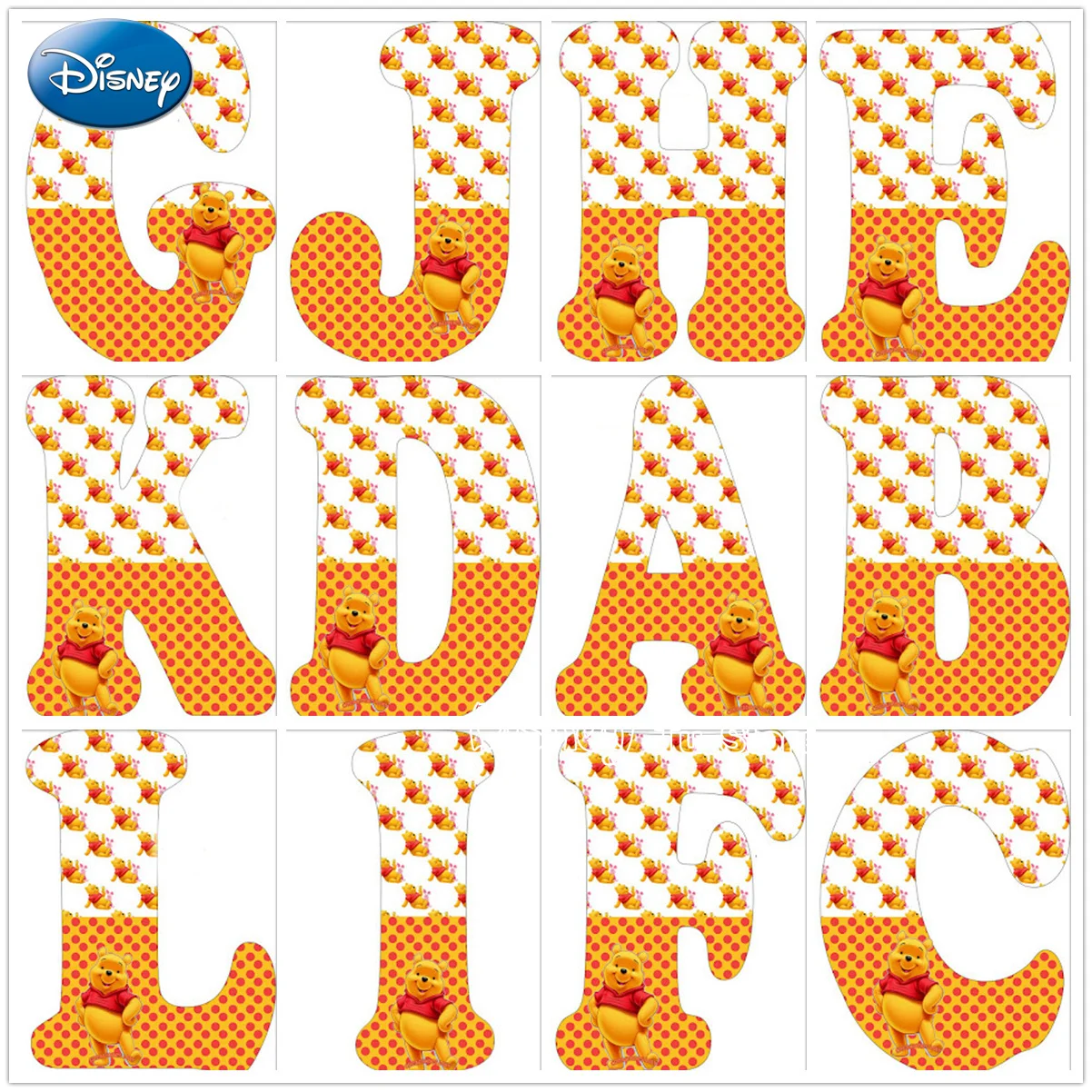 Disney Character Alphabet Letters