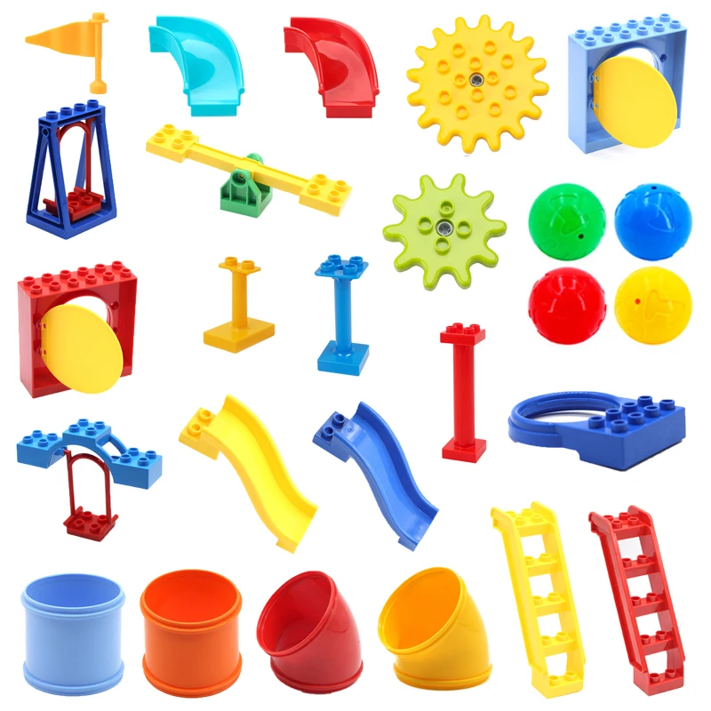 Big Building Blocks Amusement Park Accessory Playground Slide Ladder ...