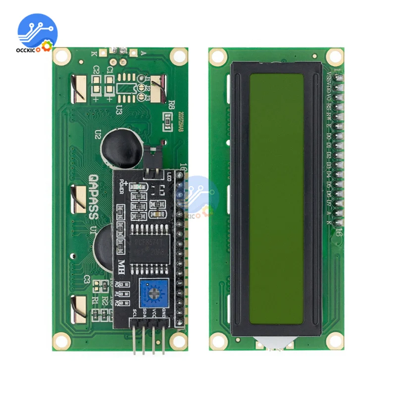 LCD1602 Bleu - Module LCD1602 écran bleu-jaune vert, 16x2, affichage ...