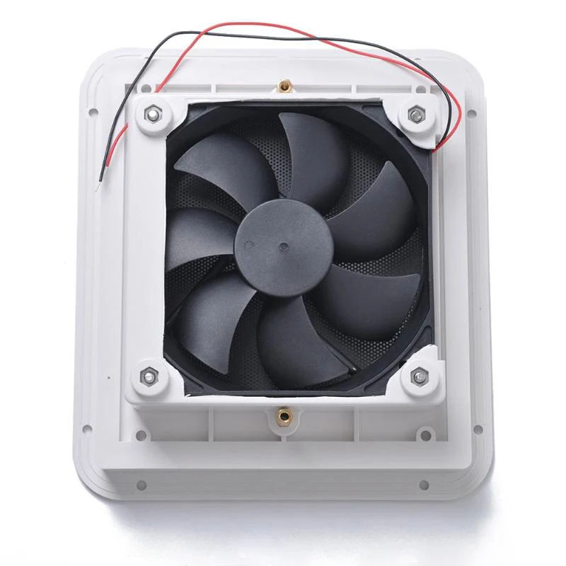 12V Universal Rv Motorhome Mute Roof Cooling Trailer Exhaust Fan ...