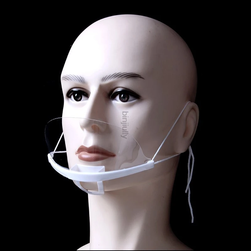 Mascarilla-facial-transparente-antivaho-reutilizada-protector-de-saliva ...