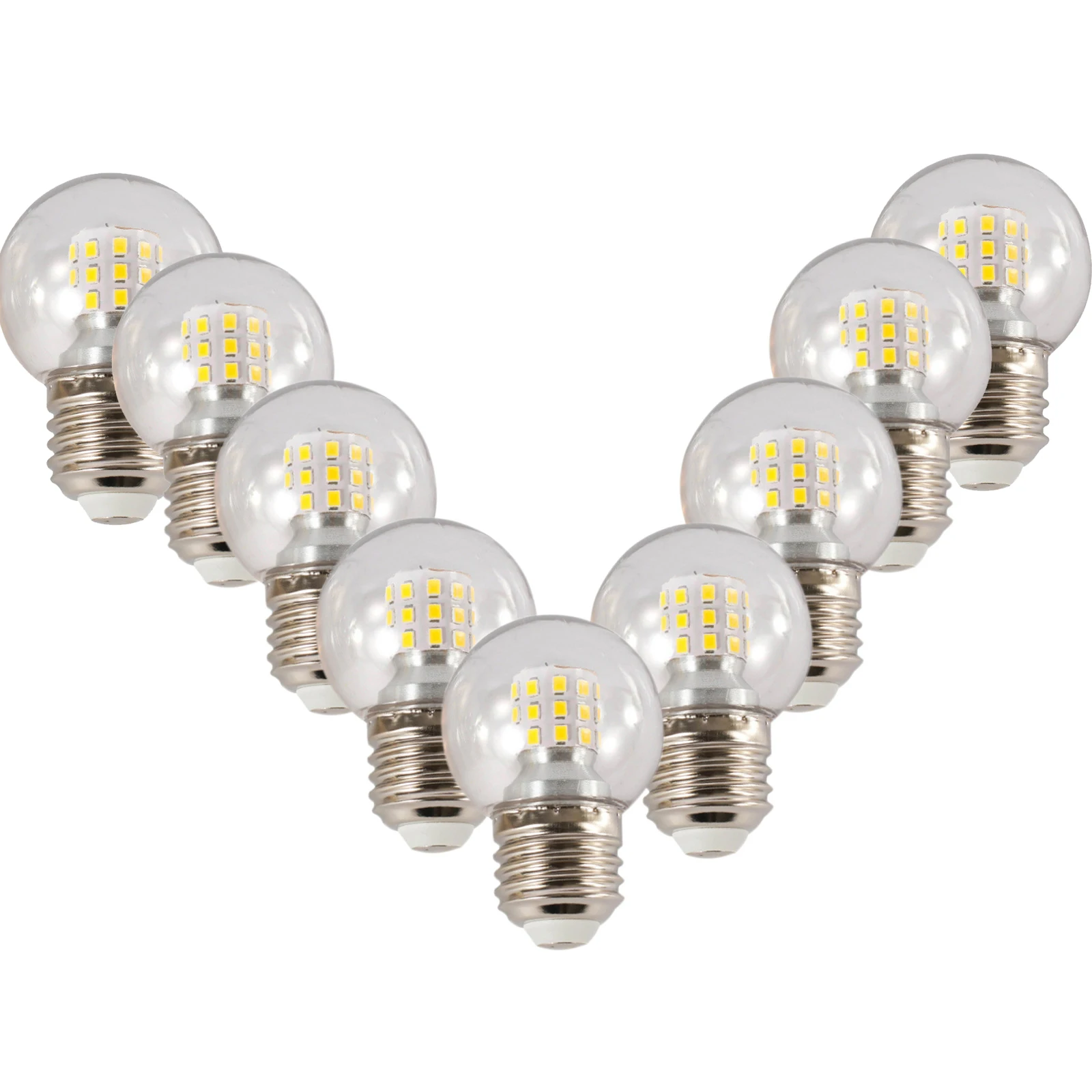 10X G45 Globe LED Bulb 6W 9W 12W E27 Bubble Ball Bulb For Indoor Home ...