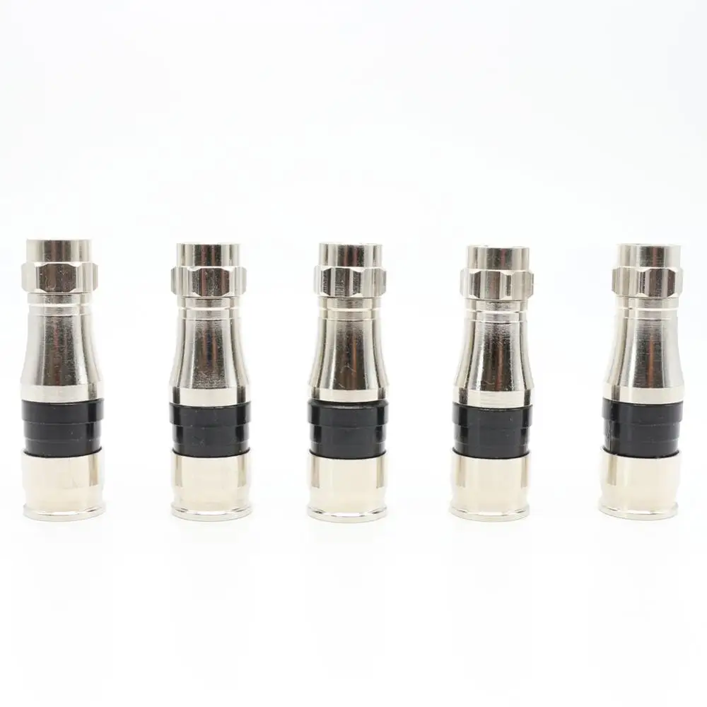 5pcs RG11 Compression F Connectors For RG11 Cable COAX F Connector RG11 ...