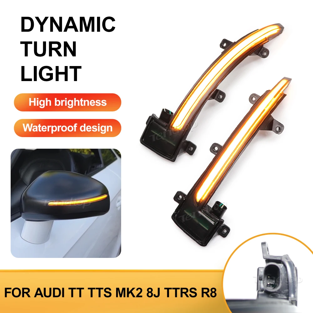 Scroll Dynamic Turn Signal Mirrors Lamp Car Rearview Indicator Light ...