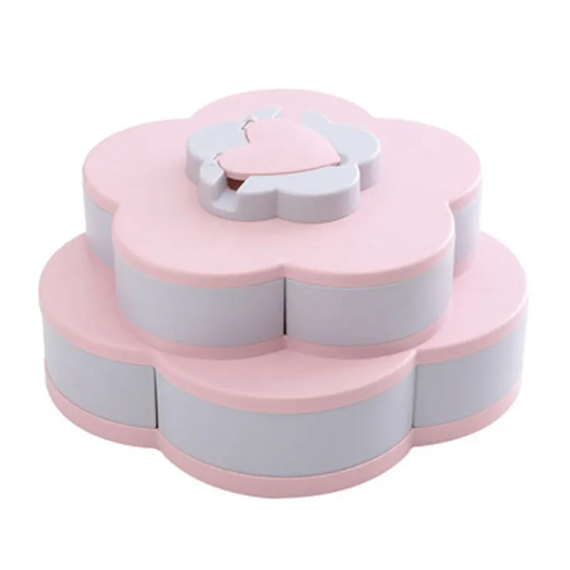 Hello Kitty Cartoon Multifunctional Dried Fruit Box With Lid Petal ...