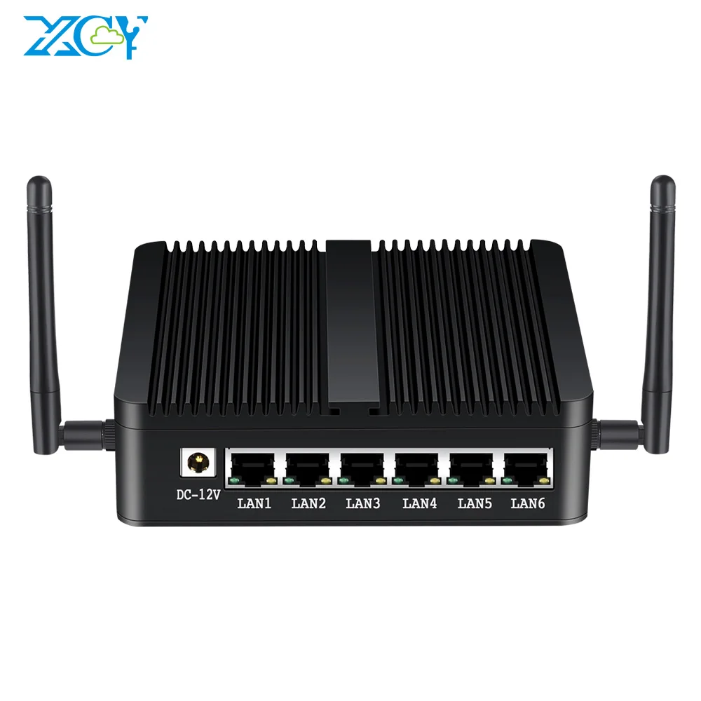 XCY-Firewall-Router-Intel-Celeron-J1900-Mini-PC-Fanless-Quad-Cores-6x ...