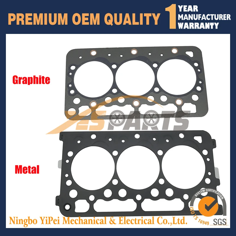 New-Cylinder-Head-Gasket-For-Kubota-Bobcat-D722-D782-3D66-16871-03310 ...