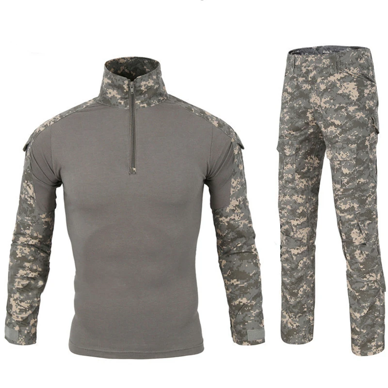 Tactical Camouflage Military Uniform Clothes Suit Men US Army clothes ...