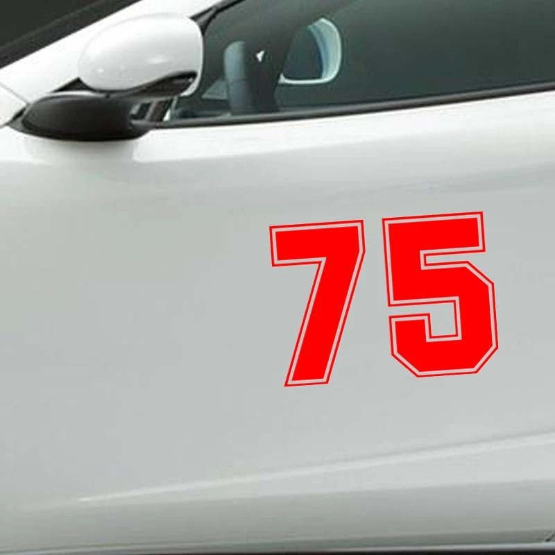 Vintage Racing Number Decals