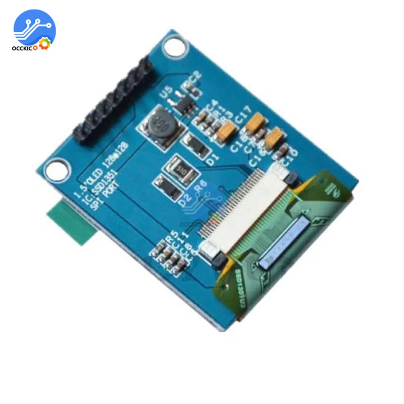 1,5 дюймов 7PIN полноцветный oled-модуль экран дисплея SSD1351 привод IC 128(RGB)* 128 SPI ...