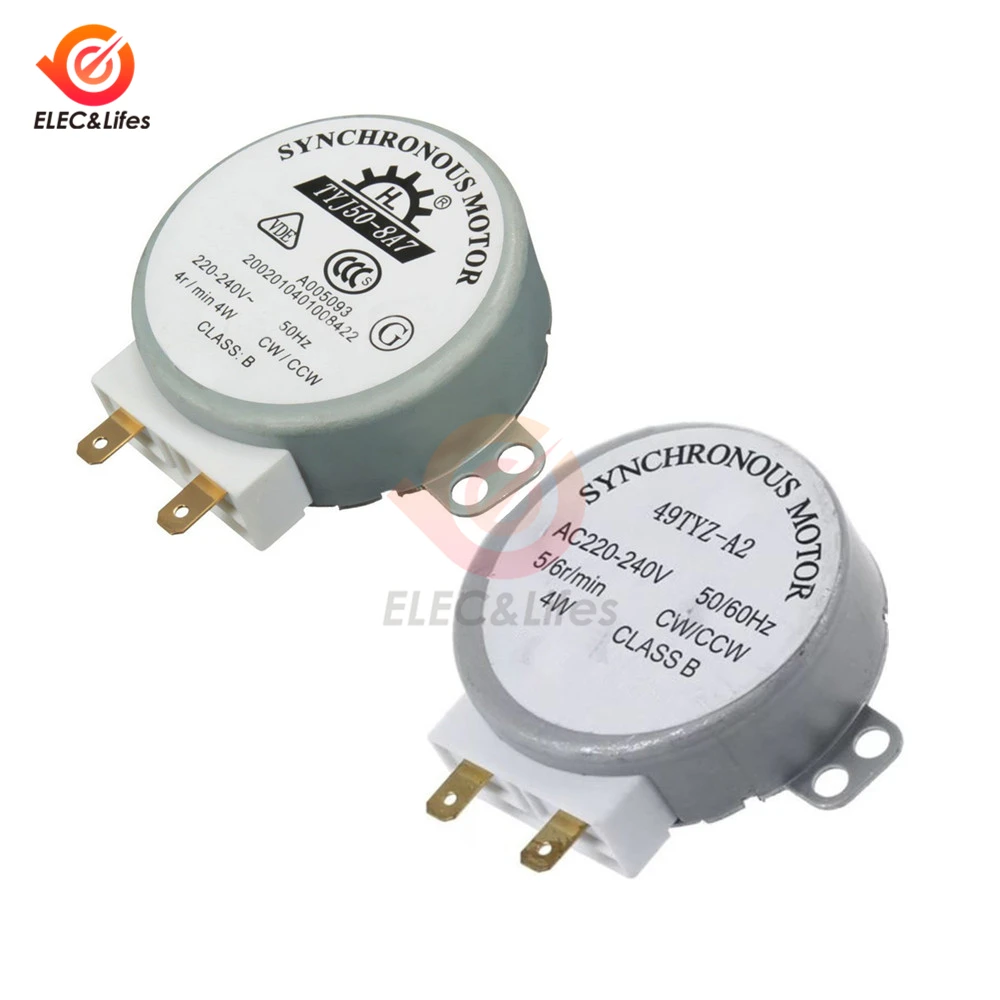 Ac 220-240v 4w 50/60hz Cw/ccw Microwave Turntable Synchronous Motor ...