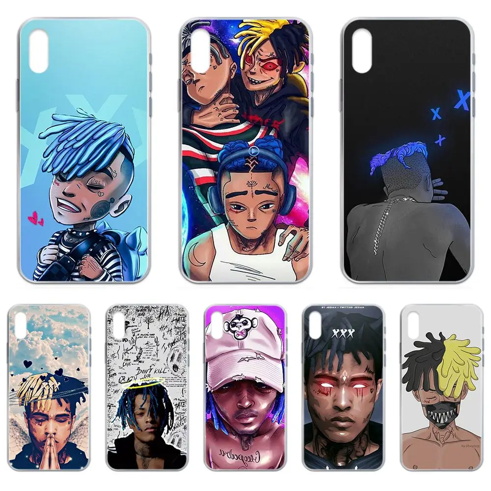 XXXTentacion Triple X rap trend Etui hoesjes Transparent Phone Case For ...